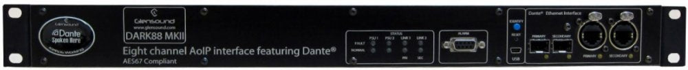 Buy GLENSOUND DARK88 MKII - Dante 8 In, 8 Out Break Out Box - Formats ...