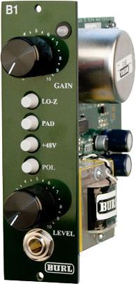 Buy BURL AUDIO B1 Mic Pre - 500 Series Preamps | Canada Authorized ...