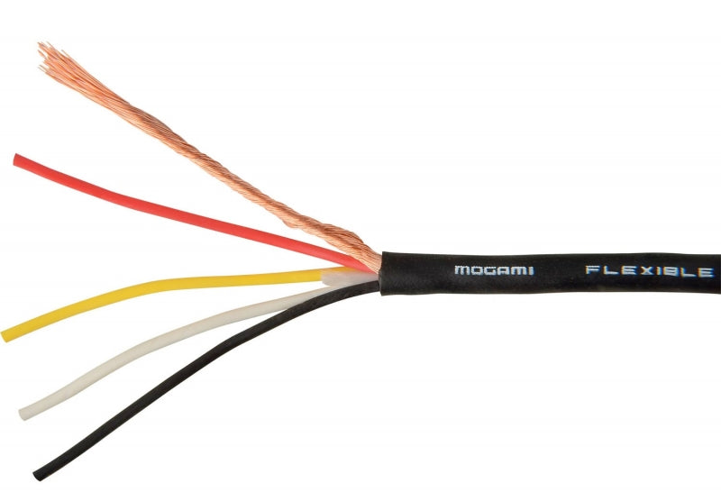 Buy MOGAMI W2893 - 4c. 26awg Mini Quad Mic Cable, Black (price per foot ...